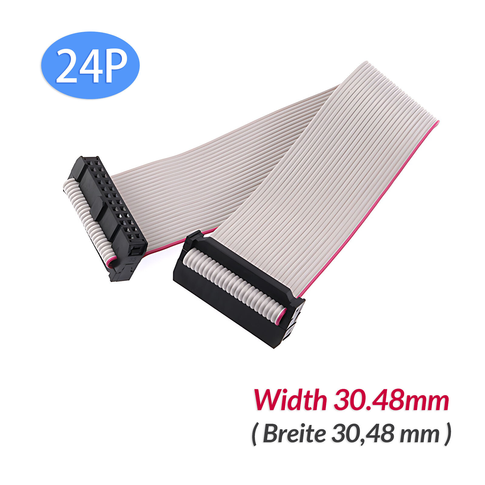 IDC 6-64 Pin Flat Ribbon Cable Female Connector, 2.54MM Pitch Length ...