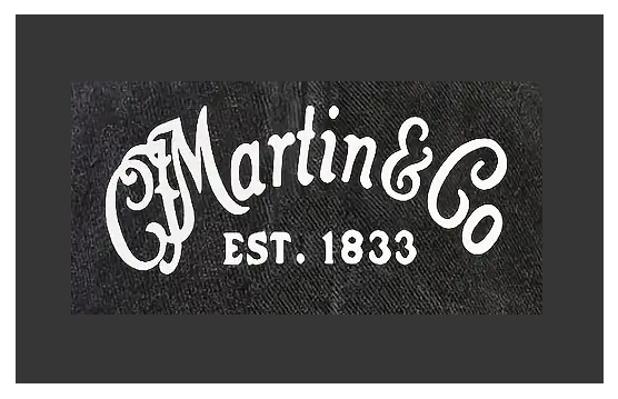 CF Martin & Co Logo Premium Vinyl decal Black White Gold Foil Old Gold ...