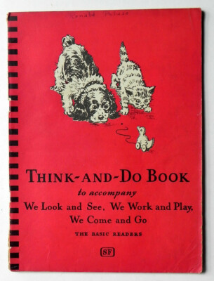 DICK and JANE Think-And-Do workbook Pre-Primer Basic Readers 1947 Scott ...