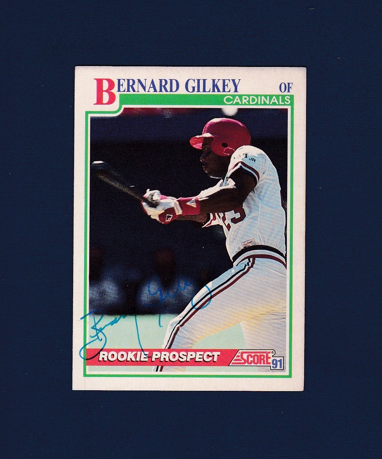 Bernard Gilkey signed St. Louis Cardinals 1991 Score Rookie Prospects ...