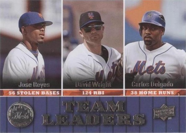2009 Upper Deck - Team Leaders #433 David Wright, Jose Reyes, Carlos ...