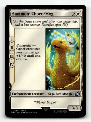 MTG - Summon: Choco/Mog #35 - FINAL FANTASY | eBay