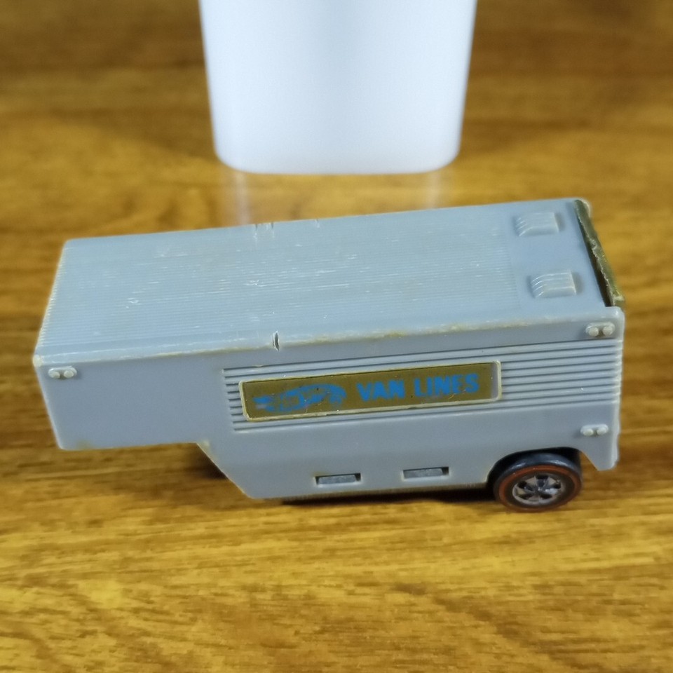 Hot Wheels The Heavyweights Redline Moving Van Trailer Gray Hong Kong ...