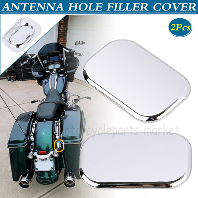 Motorcycle Antenna Hole Plug Filler Covers For Harley Road King Glide ...