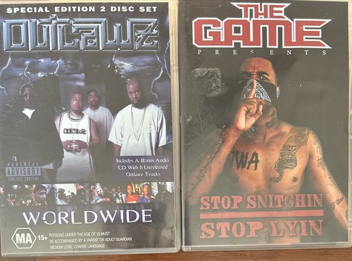 Hip Hop & Rap DVD Bundle - Outlawz Worldwide & The Game VGC R0/All FREE ...