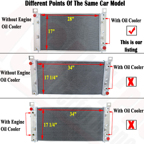 4Row Radiator For 99-2013 11 Chevy Silverado1500 GMC Sierra Tahoe Yukon ...