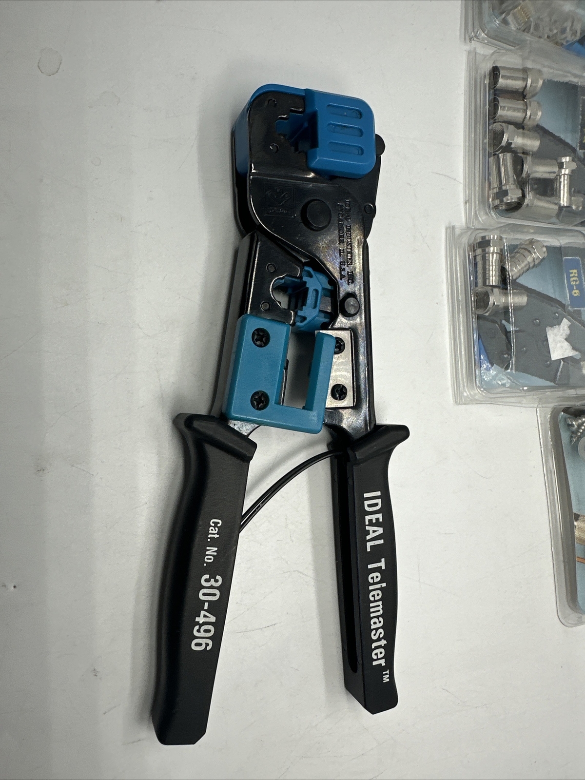 Ideal Telemaster 30-496 Crimping Cable Tool Crimper Hand Tool RG-6Q W ...