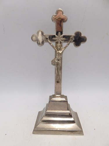 VINTAGE METAL CHURCH CROSS CRUCIFIX JESUS STATUE MADE IN GERMANY | eBay