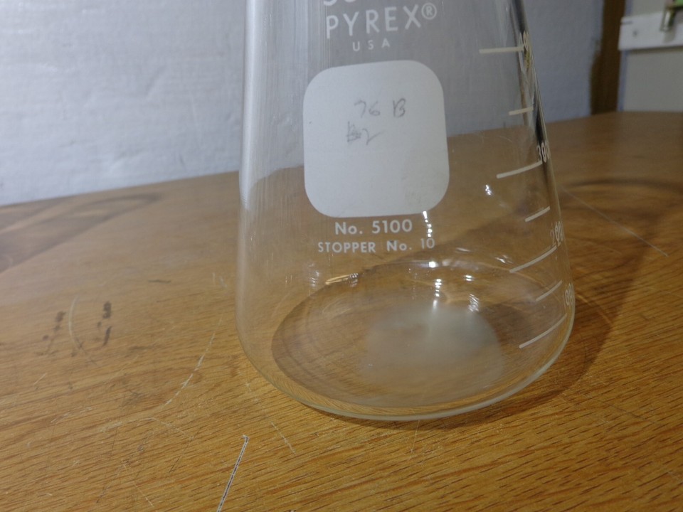 Pyrex 500 ml FLASK NO 5100 Stopper no 10 Wide mouth | eBay