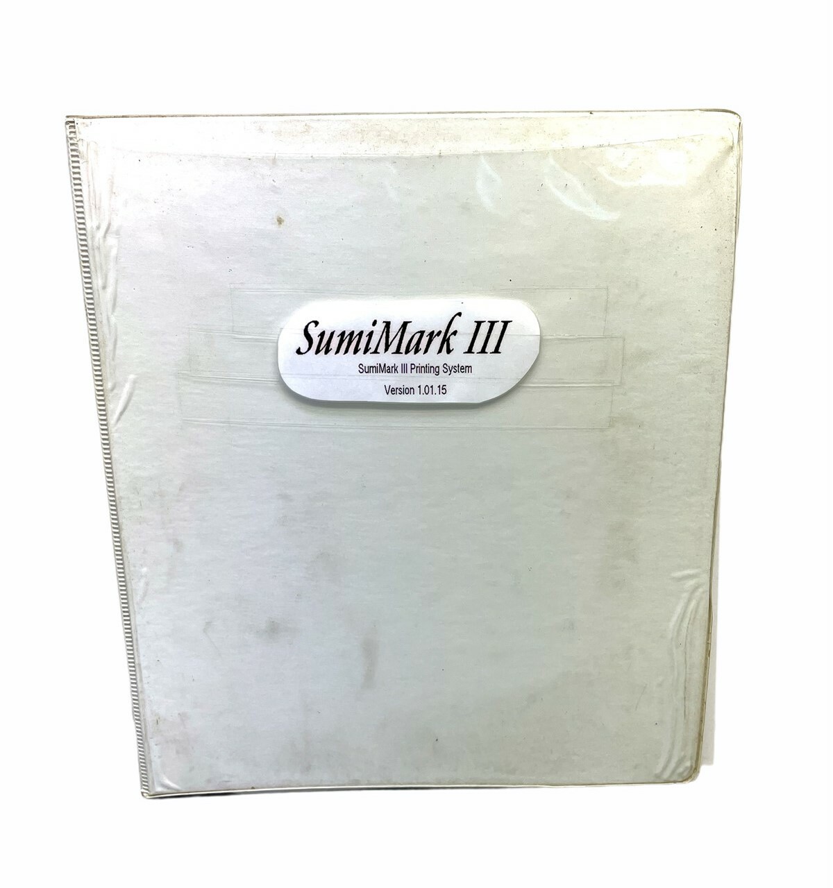 SumiMark III PRINTING SYSTEM INSTRUCTION MANUAL | eBay