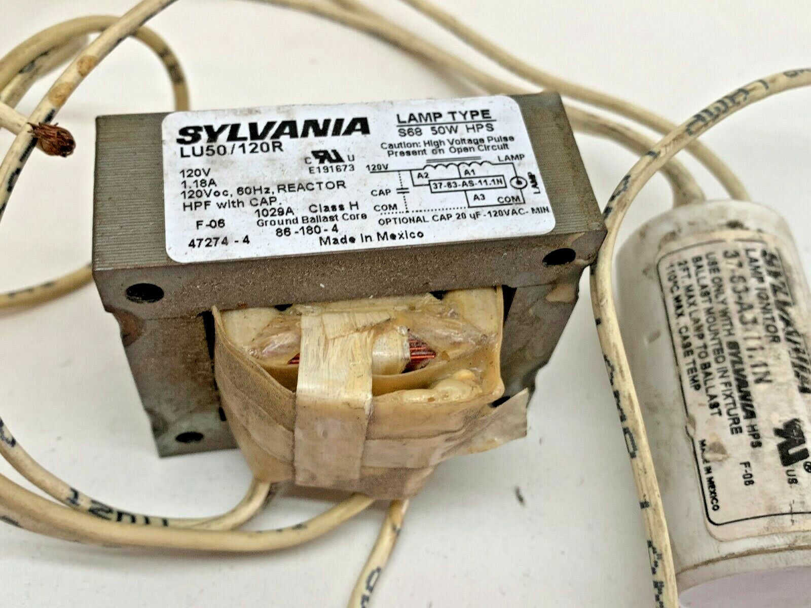 Sylvania LU50/120R Ballast For S68 50W HPS Lamp | eBay