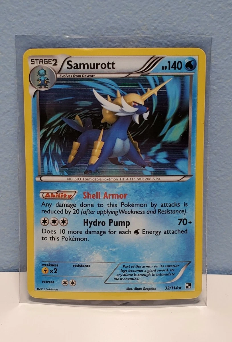 Pokemon Coloring Pages Samurott Card