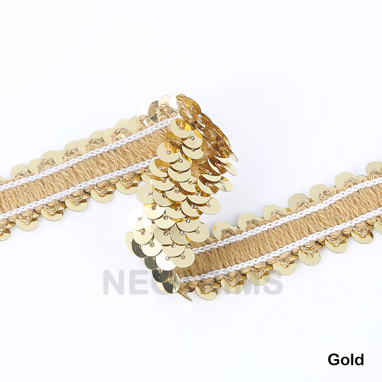 Stretch Sequin Elastic Trimming 2cm 20 Colors Washable Craft Costume ...