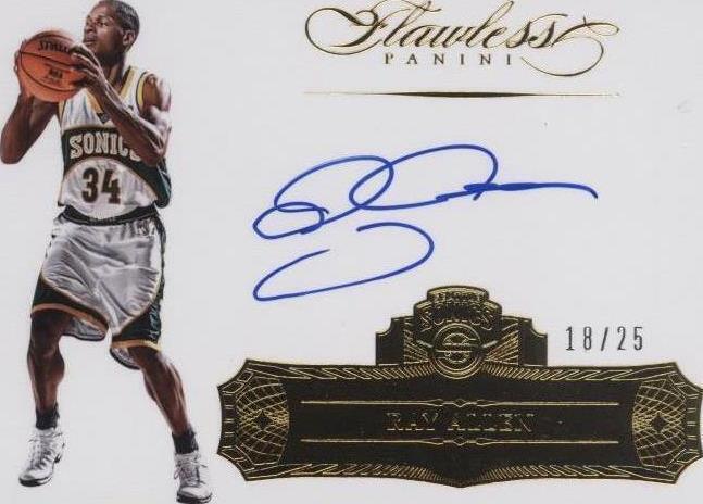 2015-16 Panini Flawless - Autographs Ray Allen #FA-RA /25 (AU) for sale ...