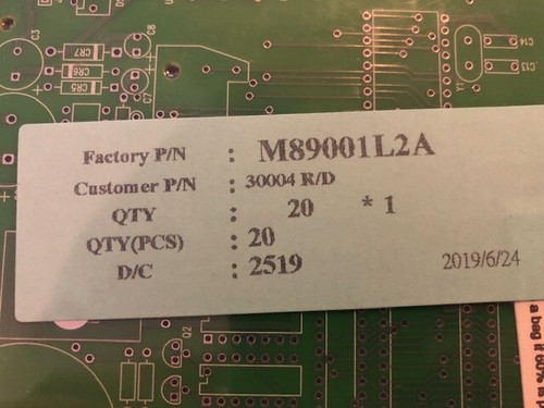 Diffcount III Circuit Board, 30004 REV D, M89001L2A, 2519, Quantity of ...