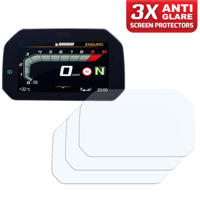 3 x BMW R1200GS 2017+ Connectivity TFT Dashboard Screen Protector: Anti ...
