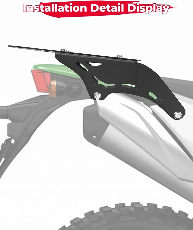 KEMIMOTO Rear Tail Rack Cargo Storage Rack Luggage Carrier For KLX230 ...