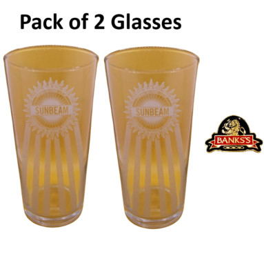 Banks Brewery Sunbeam pint glass(2pcs) Sunbeam Pint Glass Sunbean ...