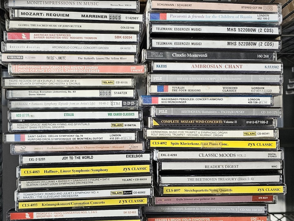 Lot Of 87 Rare Label Classical Music CDs In Original Cases w/ Box Sets ...