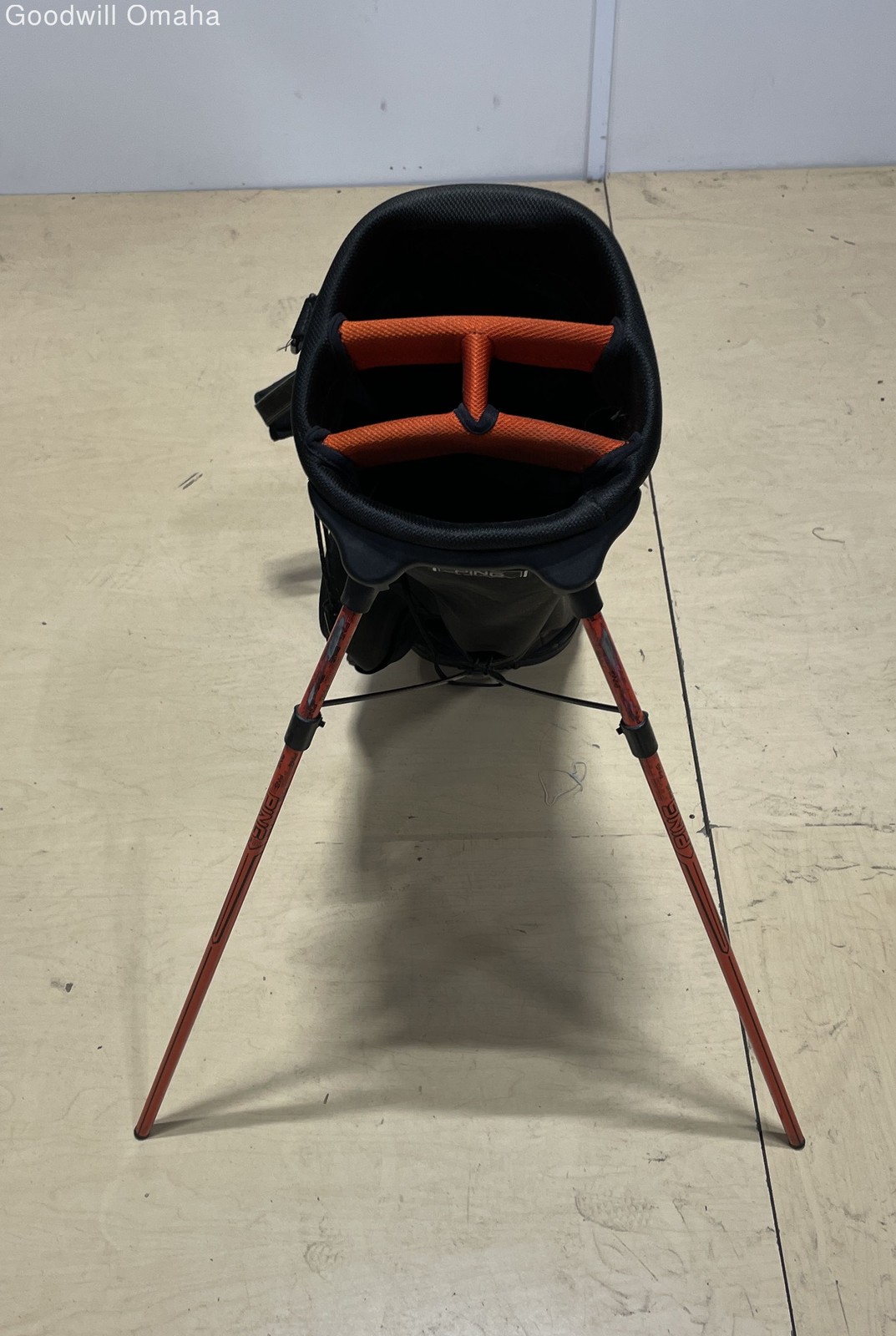 Ping L8 Hoofer 4-Way Divider Golf Stand Bag (Black/Orange) W/ Shoulder ...