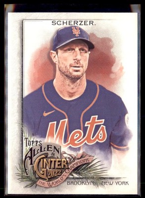 2022 Allen and Ginter Max Scherzer New York Mets #132 2 Card Lot | eBay