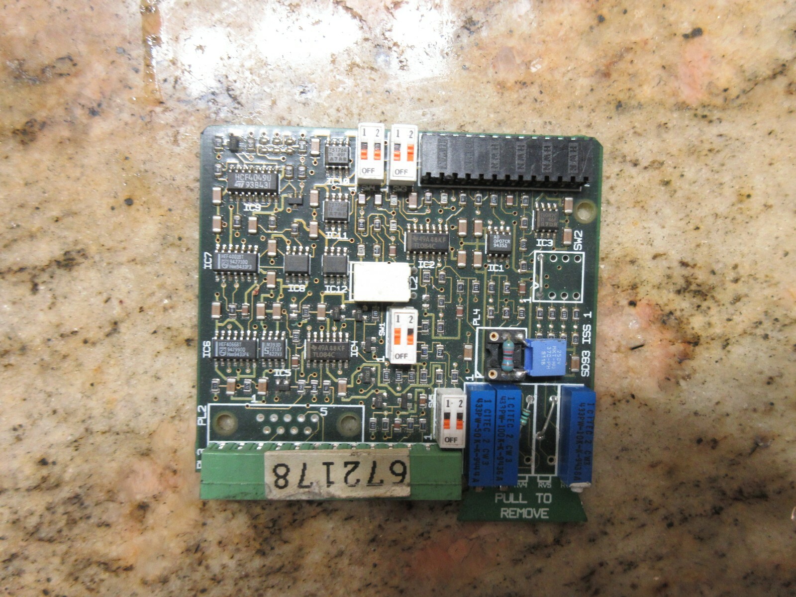 CONTROL TECHNIQUES POTENTIOMETER BOARD 7004-0109 ISS 1 | eBay