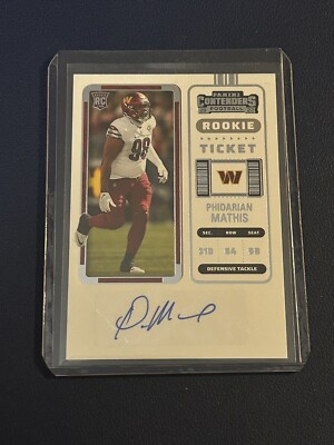 2022 Contenders Phidarian Mathis Rookie Ticket Auto Autograph RC #170 ...