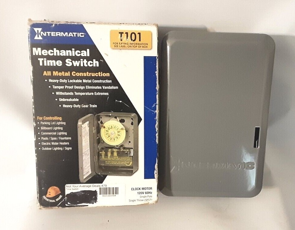 Intermatic T101 40Amp 24 Hour Dial 120VAC Time Switch NOS 1/2, 3/4 ...