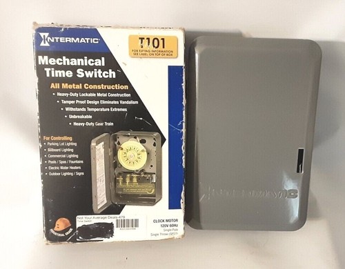 Intermatic T101 40Amp 24 Hour Dial 120VAC Time Switch NOS 1/2, 3/4 ...