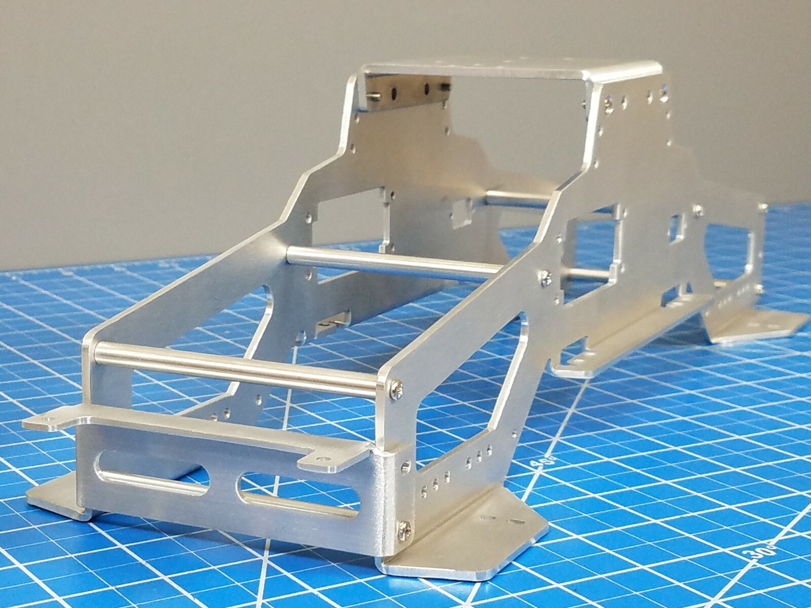 Custom Aluminium Chassis Deck Frame Tamiya R/C 1/10 Clodbuster Bullhead ...