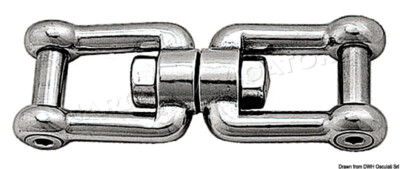 OSCULATI Stainless Steel Anchor Chain Flush Pin Shackle Swivel ...