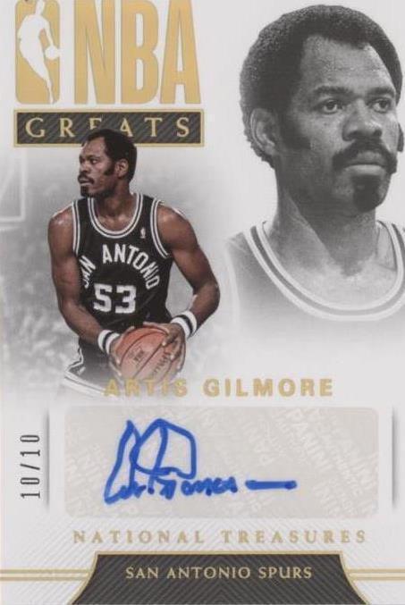 2017-18 Panini National Treasures - Nba Greats Signatures Artis Gilmore ...