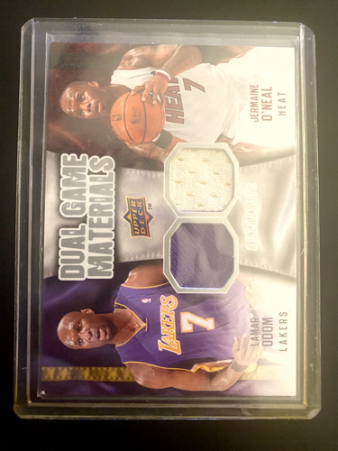 2009-10 Upper Deck LaMar Odom Jermaine O'Neal Dual Game Used Jersey #DG ...