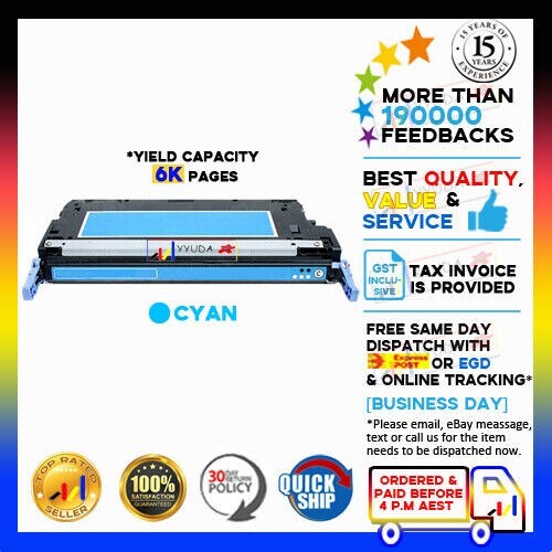 4x NoN-OEM Toner Q6470A for HP 3800n CP3505 CP3505dn CP3505n CP3505x ...