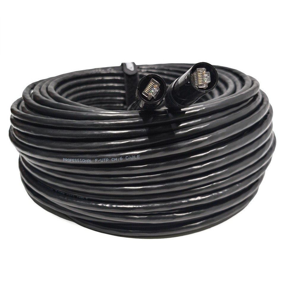 100FT PRO CAT6 Heavy Duty EtherCon RJ45 Digital Audio Cable. | eBay