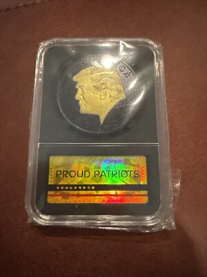 Donald Trump 2024 Proud Patriot 24k Gold Clad Tribute Coin | eBay