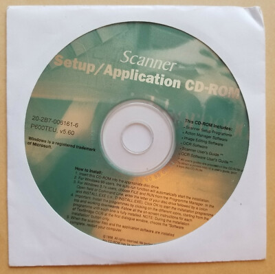 Scanner Setup / Application CD-ROM | eBay.de