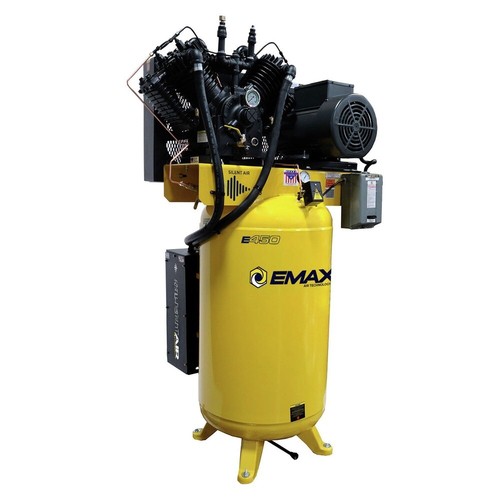 EMAX ESP07V080V1 7.5 HP 80 gal. 2Stg 1Ph 31CFM 100PSI SILENT Air ...