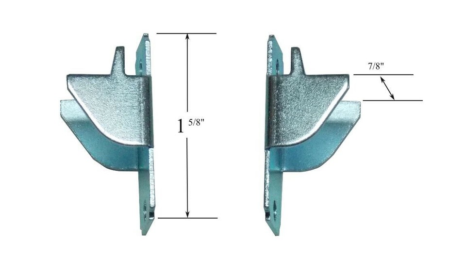 KIRSCH Lockseam DOUBLE CURTAIN ROD BRACKETS with Screws (1-Pair) | eBay