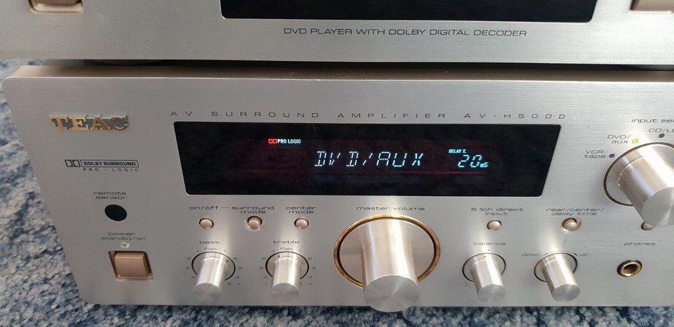 TEAC AV SURROUND AMPLIFIER AV-H500D /TEAC DVD PLAYER DV-H500.. | eBay
