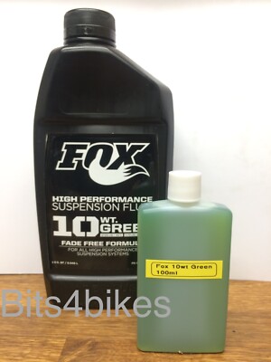 Fox 10wt Green Suspension Fluid Oil Fade Free Formula SAME DAY DISPATCH ...