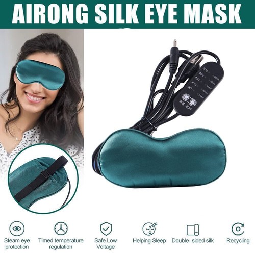 Electric USB Heated Eye Mask Compress Warm Eyes Patch Creative Eyeshade ...