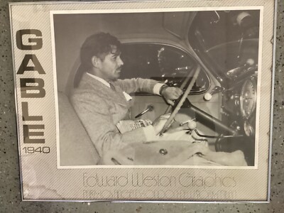 Vintage Clark Gable 1940 Edward Weston Graphics Poster Paris Los ...