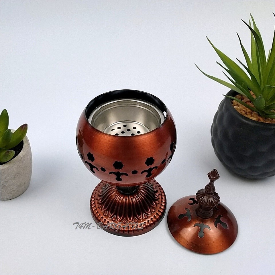 Arabian Incense Diffuser Bakhoor Oud Burner Bakur Metal Mabkhara Home ...