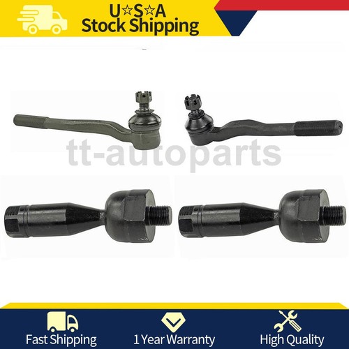 4PC Mevotech Front Inner Outer Tie Rod End For 1996 1997 Toyota 4Runner ...