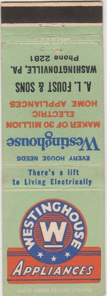 A.L Foust & Sons-Westingthouse-Washingtonville-Pennsylvania-Pa-Wear | eBay