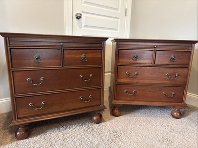 Bob Timberlake Lexington Furniture Solid Cherry Wood Two Nightstands ...