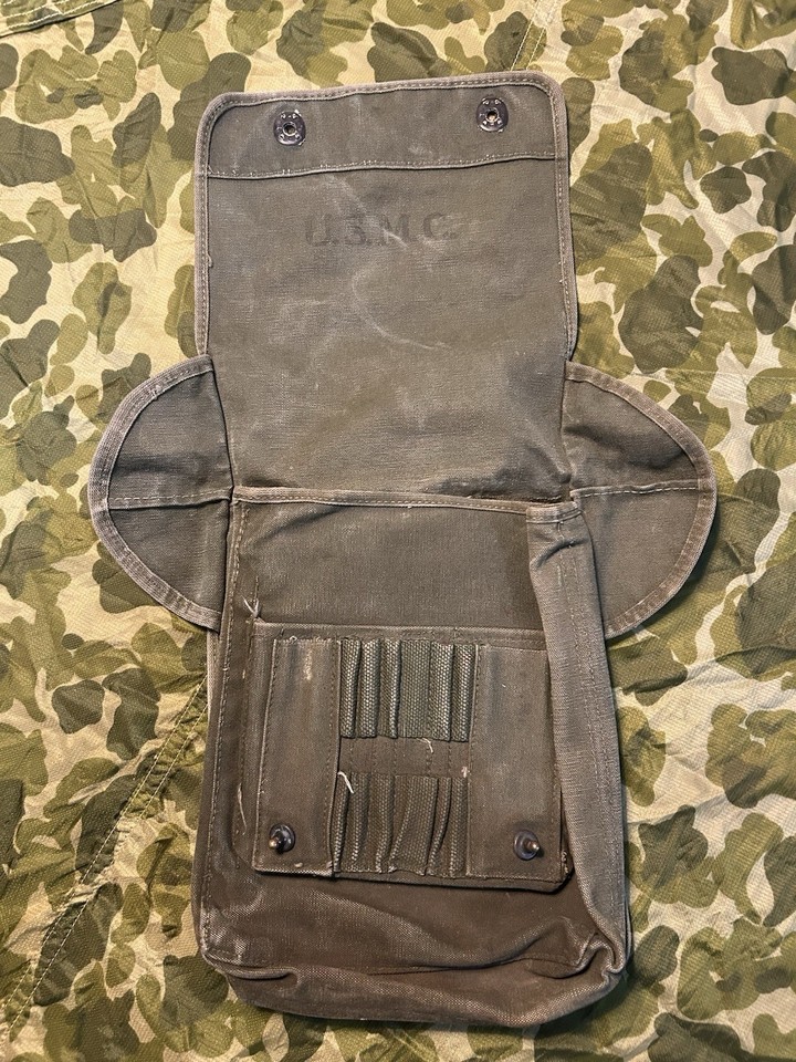 Names USMC Map Case Original MARINE CORPS Dispatch Bag WWII M1938 | eBay