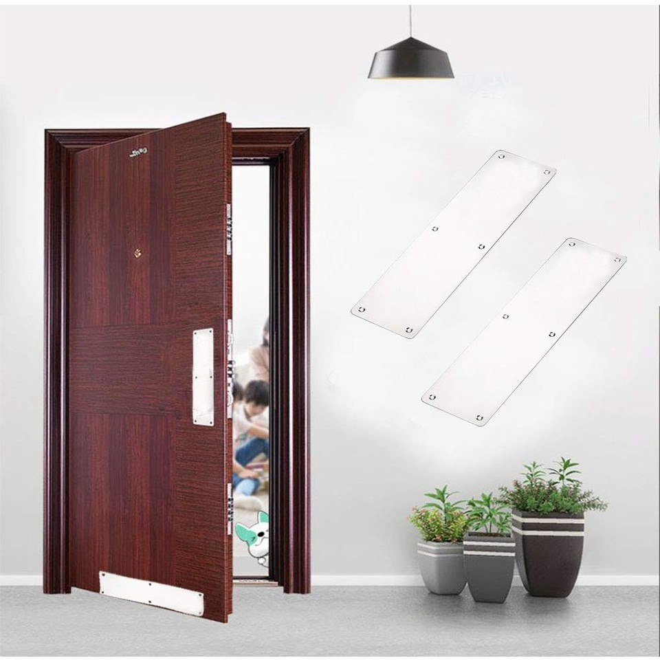 Door Finger Push Plate Pack of 2 KAIISSA Fire Door Finger Plate/Push ...