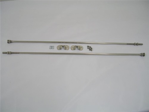 1932 Ford Car STAINLESS Radiator Firewall Support Rod Kit w/ Brackets ...